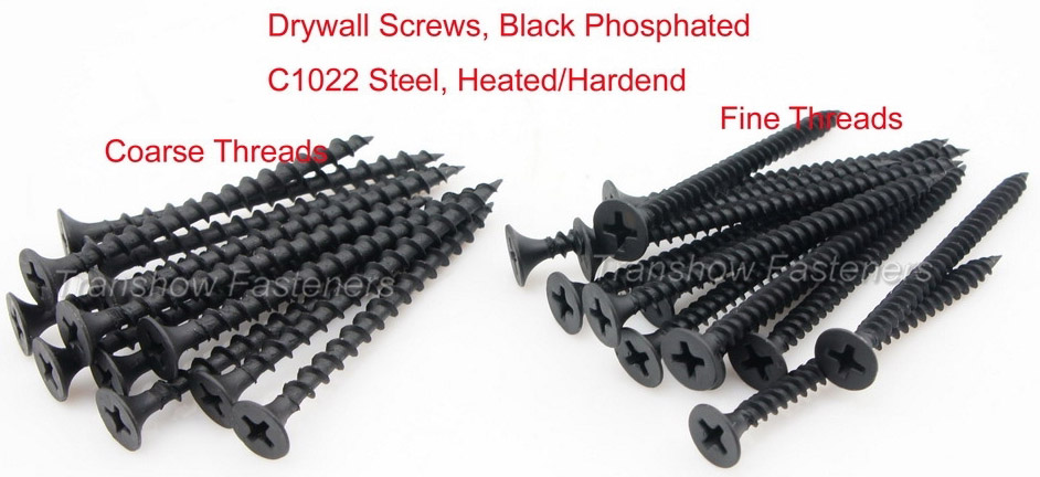 Coarse Threaded Drywall Screws from Transhow Fasteners China